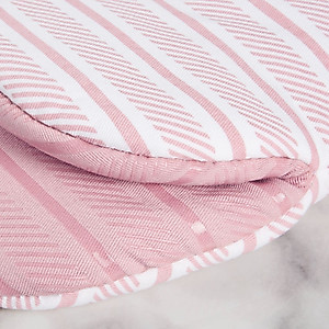 KitchenAid Albany Mini Oven Mitt 2-Pack Set, Dried Rose, 5.5"x8"