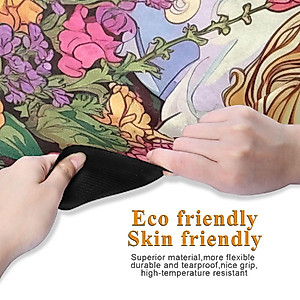 GOODOLD Unicorn Yoga Mat, 71 x 26 Inch Non-slip Yoga Mats Folding Travel Exercise Mat Indoor Outdoor Gym Pilates with Storage Bag for Women Men