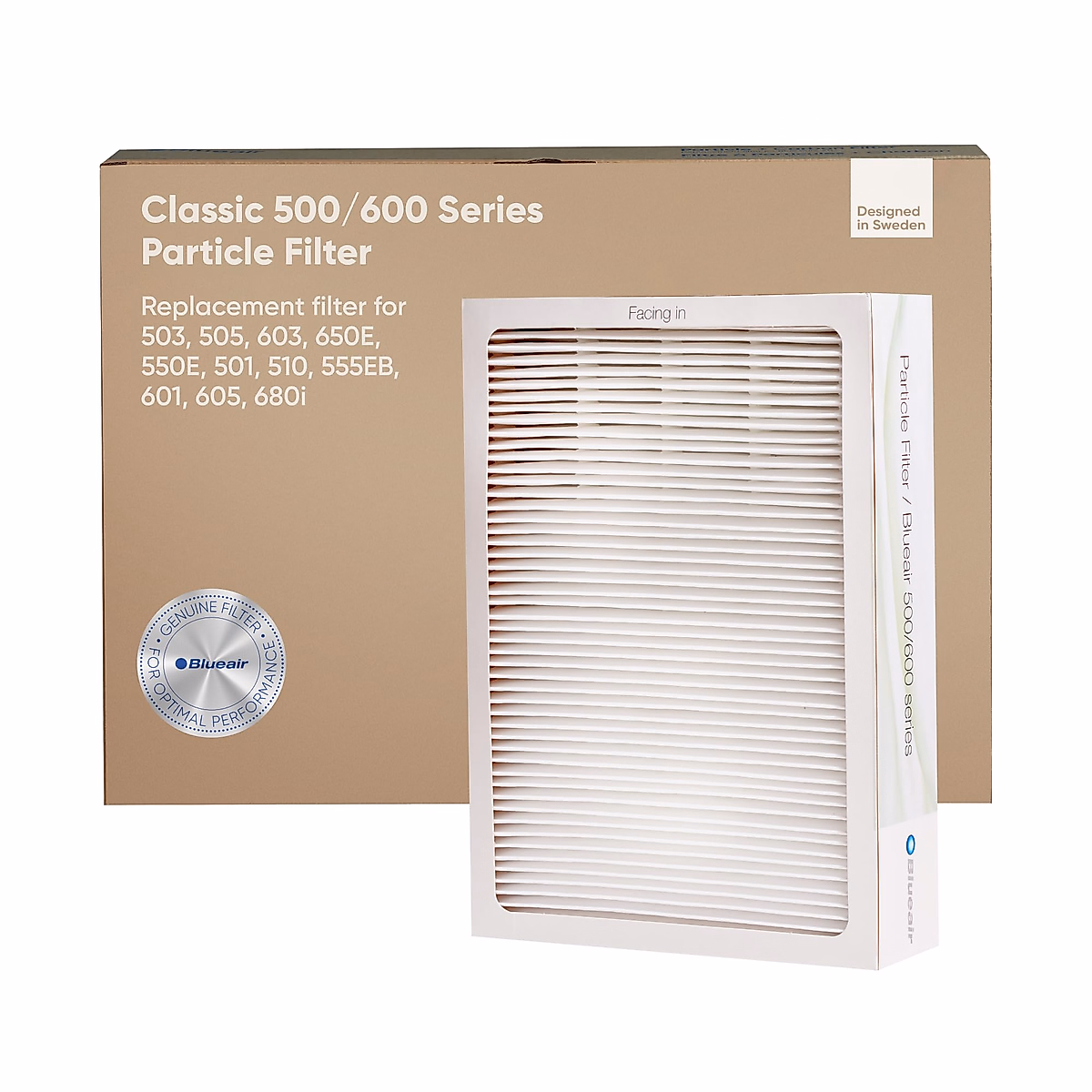 BLUEAIR Classic 500/600 Genuine Particle Replacement Filter; fits 680i, 501, 503, 505, 510, 550E, 555EB, 601, 605, 650E