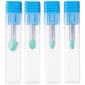 Amazon Brand - Denali 4-Piece 1/4" Straight Cut Router Bit Set