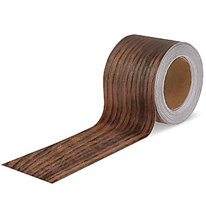 Lusofie Walnut Color Wood Grain Repair Tape Self Adhesive Wood Grain Tape 1.9inch×32ft Durable Realistic Multi-Use Patch for Furniture Wood Tape for Furniture,Flooring,Doors,Windows,Handicraft DIY