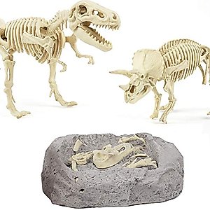Dinosaur Fossils Dig Kit for Kids，Dig Up Dinosaurs Skeleton Set, Archaeology for Kids Educational Toys,Dinosaur Toys for Kids 8-12，Kids Gifts，Science Kits
