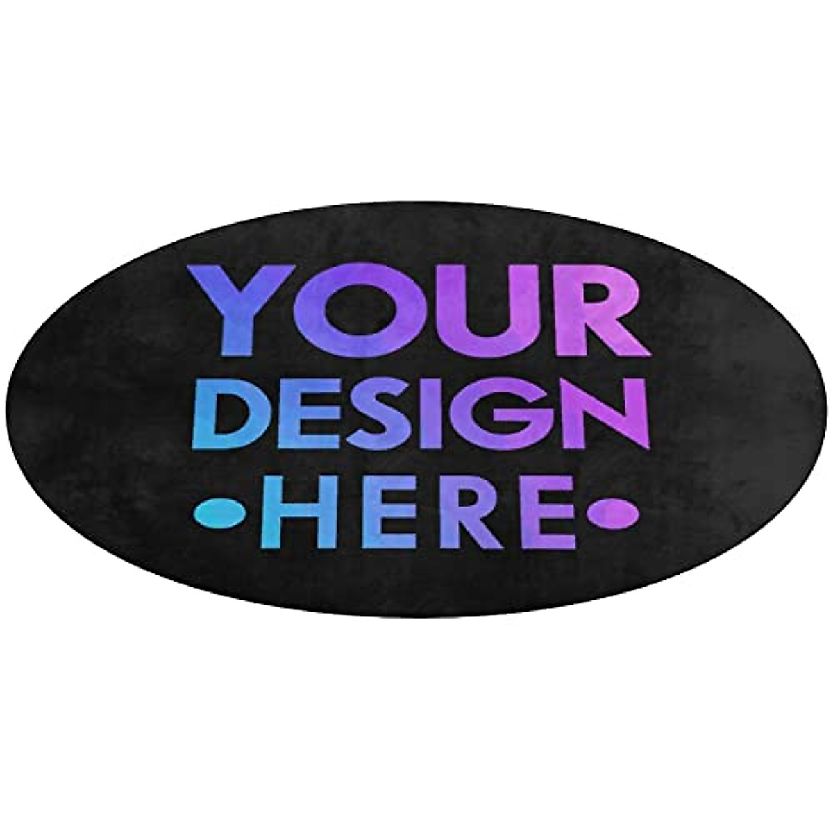 Custom Rug Personalized Your Own Image Text Photo Welcome Doormat Area Rugs Floor Mat Non Slip Carpet for Foyer Front Porch Back Door Black 24 in