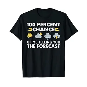 100% Chance Of Me Telling You The Forecast Shirt T-Shirt