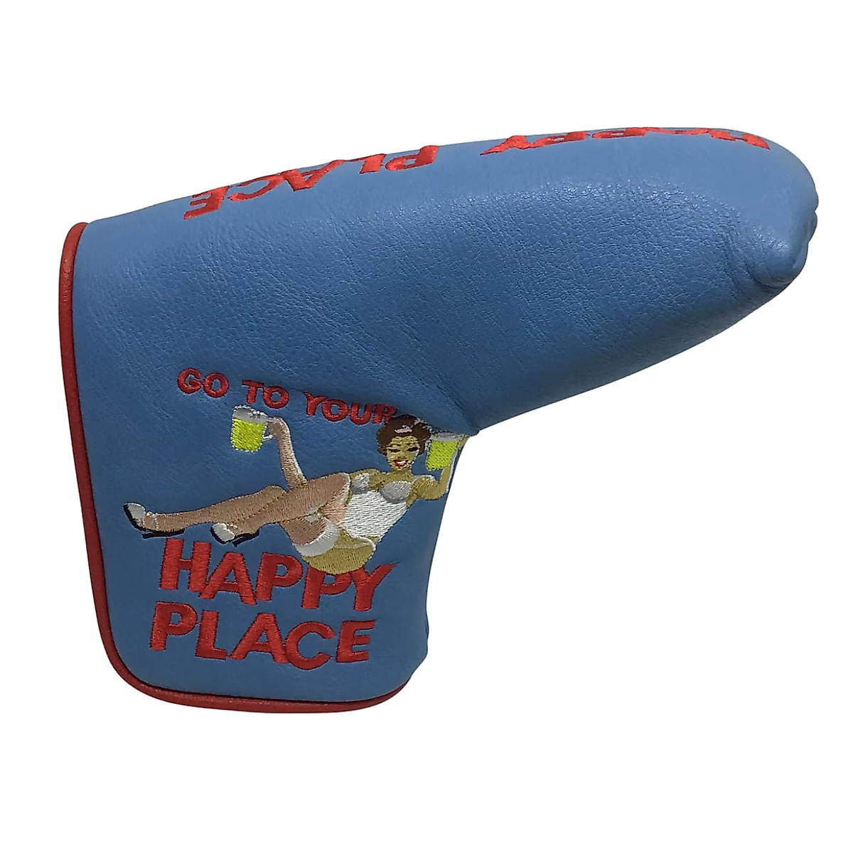 ReadyGOLF Happy Place Embroidered Putter Cover - Blade
