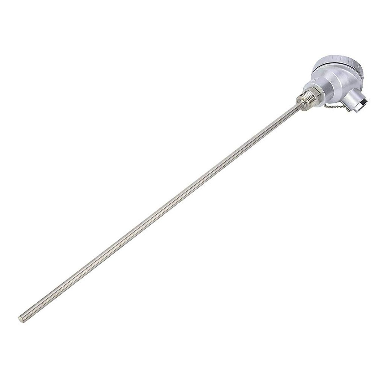 RTD Temperature Sensor, RTD PT100 Temperature Sensor Probe 1/2" NPT Thread Thermocouple Terminal Head,Simple and Easy to Install(400mm/15.7)