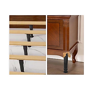 mdkave Sturdy Adjustable Frame Legs 2pcs,with a Height Range of 8.2" to 14.7",Enhance Your Bed Frame with Adjustable Leg Support Lsize(1)