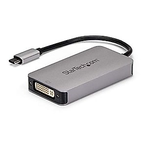 StarTech.com USB 3.1 Type-C to Dual Link DVI-I Adapter - Digital Only - 2560 x 1600 - Active USB-C to DVI Video Adapter Converter (CDP2DVIDP), Space Gray
