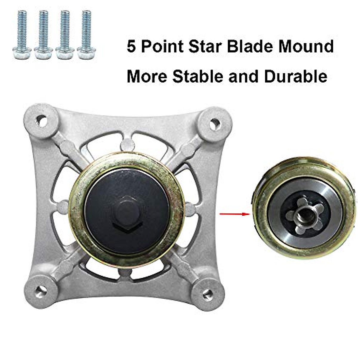 187292 192870 532187281 532187292 567253301 587819701 587125401 husqvarna yth22v46 yth24v48 spindle 187292 mandrel assembly husqvarna 42" 46" 48" 54" mower deck spindle craftsman 2200 567253301