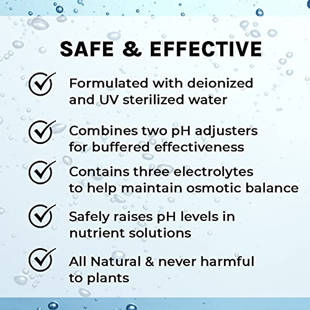 MICROBE LIFE HYDROPONICS pH Up Liquid Premium Buffering for pH Stability, Increases pH Levels When Nutrient pH is too Low, 16oz