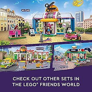 LEGO Friends Hair Salon 41743 Building Toy, Hairdressing Set with Paisley and Olly Mini-Dolls, Spa Toy with Accessories for Creative Pretend Play, Idea for 6 Year Old Kids