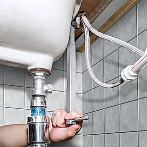 DURATECH Telescoping Basin Wrench, Sink Wrench, Adjustable 3/8'' to 1-1/4'' Capacity Jaw with 10" to 17" Extendable Handle, for Tight Space