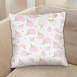 KOBLEN Allay Home Decorative Pillow Covers 16x16 Inch - Comfy Linen Outdoor Pillow Covers for Home Living Room Farmhouse Preppy Room Decor Aesthetic Set of 2