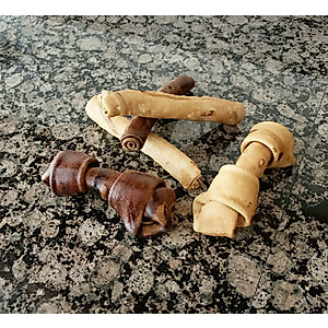 Pet Factory 100% Made in USA Beefhide 4-6" Assorted (Bones & Chip Rolls) Dog Chew Treats - Beef & Chicken Flavor, 25 Count/1 Pack