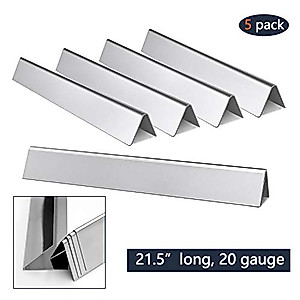 Hongso 15" Grill Grates and 21.5" Flavorizer Bars Heat Plates Replacement Parts for Weber Spirit E S 200 210 with Side Control, Genesis Silver A, Spirit 500 Gas Grills