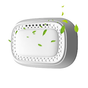 Mini Fridge Deodorizer, 2 Modes Refrigerator Odor Eliminator, Portable Rechargeable Deodorizer Reusable, Antifreeze Design Ozone Sterilizer for Fridge, Wardrobe, Cabinet, Car