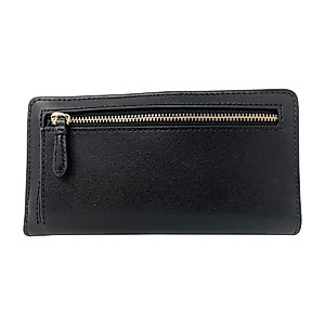 kate spade new york Schuyler Large Slim Bifold Leather Wallet, Black