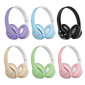 Bluetooth5.1 Headphones Over-Ear,ST93 Wireless Foldable Support TF Card ABS Portable Headsets Noise Cancelling Soft Earmuffs Headsets for Gaming Running Blue