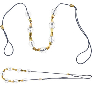 2pcs Crystal Curtain Rope Tie Rope Curtain Tieback Drapery Holdback Rope Curtain Holdback Home Curtain Fixing Strap Curtain Binding Strap Crystal Curtain Holder Retro Curtain Rope