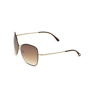 Tom Ford Butterfly Sunglasses TF250 Colette 28F Rose Gold FT0250