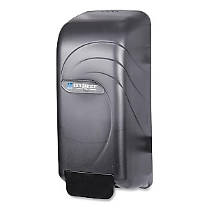 San Jamar S890TBK Oceans Universal Liquid Soap Dispenser, 4 1/2 x 4 3/8 x 10 1/2, 800mL, Black
