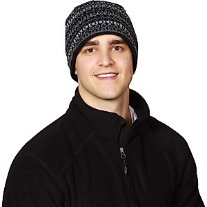 Turtle Fur Merino Franz Beanie, Black, One Size