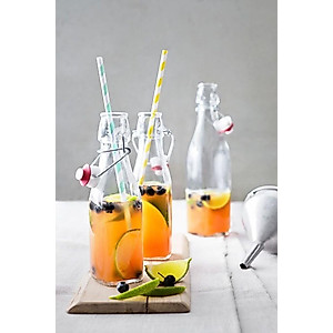 Bormioli Rocco occo Swing Bottle, 8.5 oz, 1 Count (Pack of 1), Clear