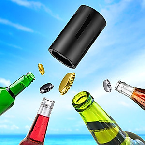Automatic Beer Opener, Magnetic Bottle Caps Remover, Push Down - Pull Up w/No Cap Damage for Bottle Top Collectors by VinFlow5