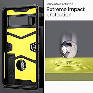 Spigen Tough Armor [Extreme Protection Tech] Designed for Google Pixel 6 Pro Case (2021) - Black