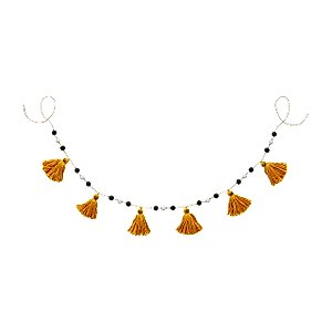 Mud Pie Halloween Tassel Garland, Pumpkin