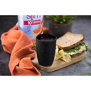 Coza- Unbreakable, Durable and Reusable Cozy Cups- for Water, Cold Drinks and Hot Drinks- BPA FRee- Set of 6 (9.3 oz each) (Set of 6, Black)