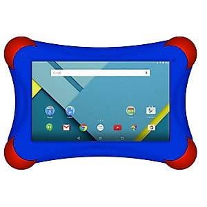 Visual Land Prestige Elite 7QL FamTab - 7" Quad Core 16GB Lollipop 5.0 Android Tablet with Bumper Case ( Royal Blue )