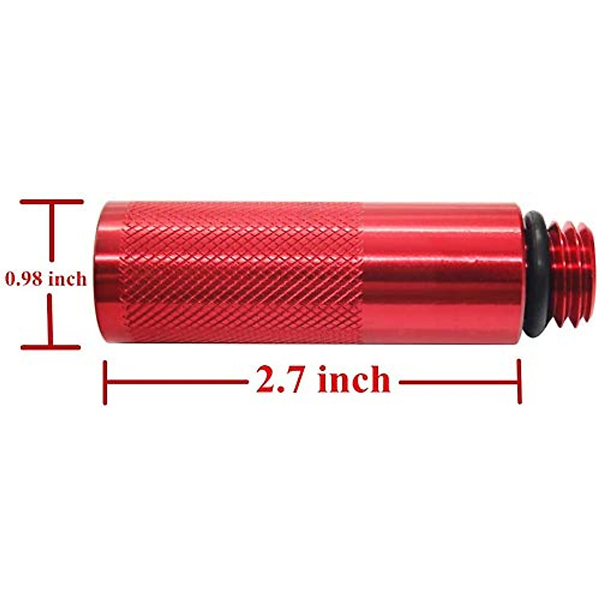 imUfer No Oil Leakage Aluminum Mess Free Oil Change Red Funnel and Red Generator Magnetic Tip Dipstick Oil Dip Stick Replacement for Inverter Generator EU2000 with Crisp Knurling Design