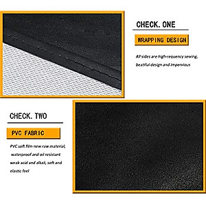 Homsolver Heavy Duty Vinyl Waterproof Apron for Unisex Adult, Ultra Lightweight, Industrial Apron, Black