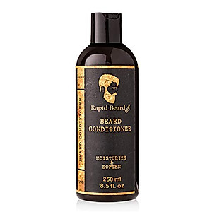 Beard Shampoo and Beard Conditioner Wash & Growth kit for Men Care - Softener & Moisturizer for Hydrating, Cleansing and Refreshing Beard and Mustache Facial Hair Gift Set (250ml / 8.5 fl oz)
