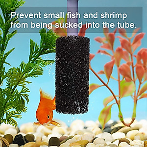 Golden Pearl 8 Pieces Black Pre-Filter Sponge Foam Roll Accessories for Aquarium Fish Tank