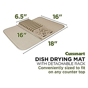 Cuisinart 18US6251BEIGE Dish Drying mat, standard, Beige