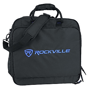 Rockville MB1615 DJ Gear Mixer Gig Bag Case 16" x 15.5" x 6",Black