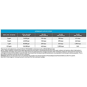Pentair Pentek RFFE10-BB Big Blue Water Filter, 10-Inch, Whole House Radial Flow Iron Reduction Replacement Cartridge, 10" x 4.5"