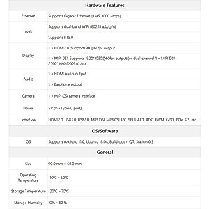 Firefly ROC-RK3566-PC Rockchip RK3566 4GB RAM Single Board Computer Support Caffe/TensorFlow and Geek System