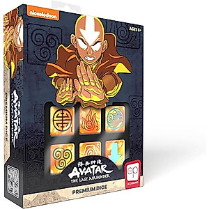 Avatar The Last Airbender Premium Dice Set | Collectible d6 Dice | Custom Dice with Collectible Tin Case | Officially Licensed 6-Sided Dice