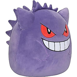 Squishmallows Pokemon 14-Inch Gengar Plush - Add Gengar to Your Squad, Ultrasoft Stuffed Animal Large Plush, Official Kelly Toy Plush