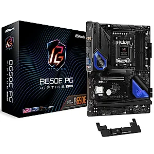 ASRock B650E PG Riptide WiFi AM5 Ryzen 7000 AMD B650 SATA 6Gb/s DDR5 ATX Motherboard