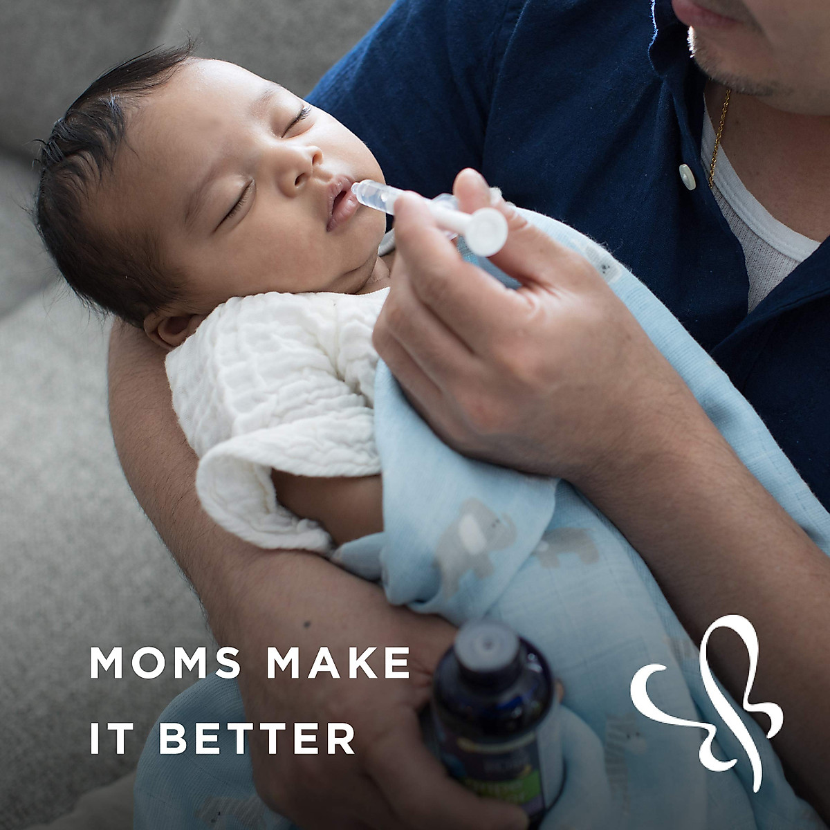 Mommy's Bliss Gripe Water Night Time, Relieves Stomach Discomfort From Gas, Colic, Fussiness, & Hiccups, Gentle & Safe, For Infants Age 1 Month+, 4 Fl Oz (Pack of 2)