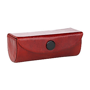 CHERKRAFT Handcrafted Leather Lipstick Case with Mirror for Purse Handbag Organizer/Lipstick Holder (Turkish Blue)