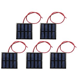 Cuifati Mini Solar Panel, 2V 150mA Solar Panel, DIY Polysilicon Solar Cell Charger, for Solar Lawn Lights, Solar Landscape Lights
