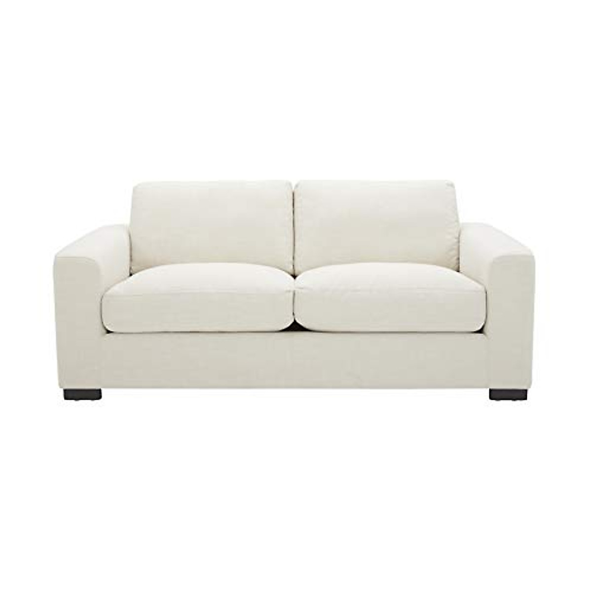 Stone & Beam Westview Love Seats, 76'' Loveseat, Cream