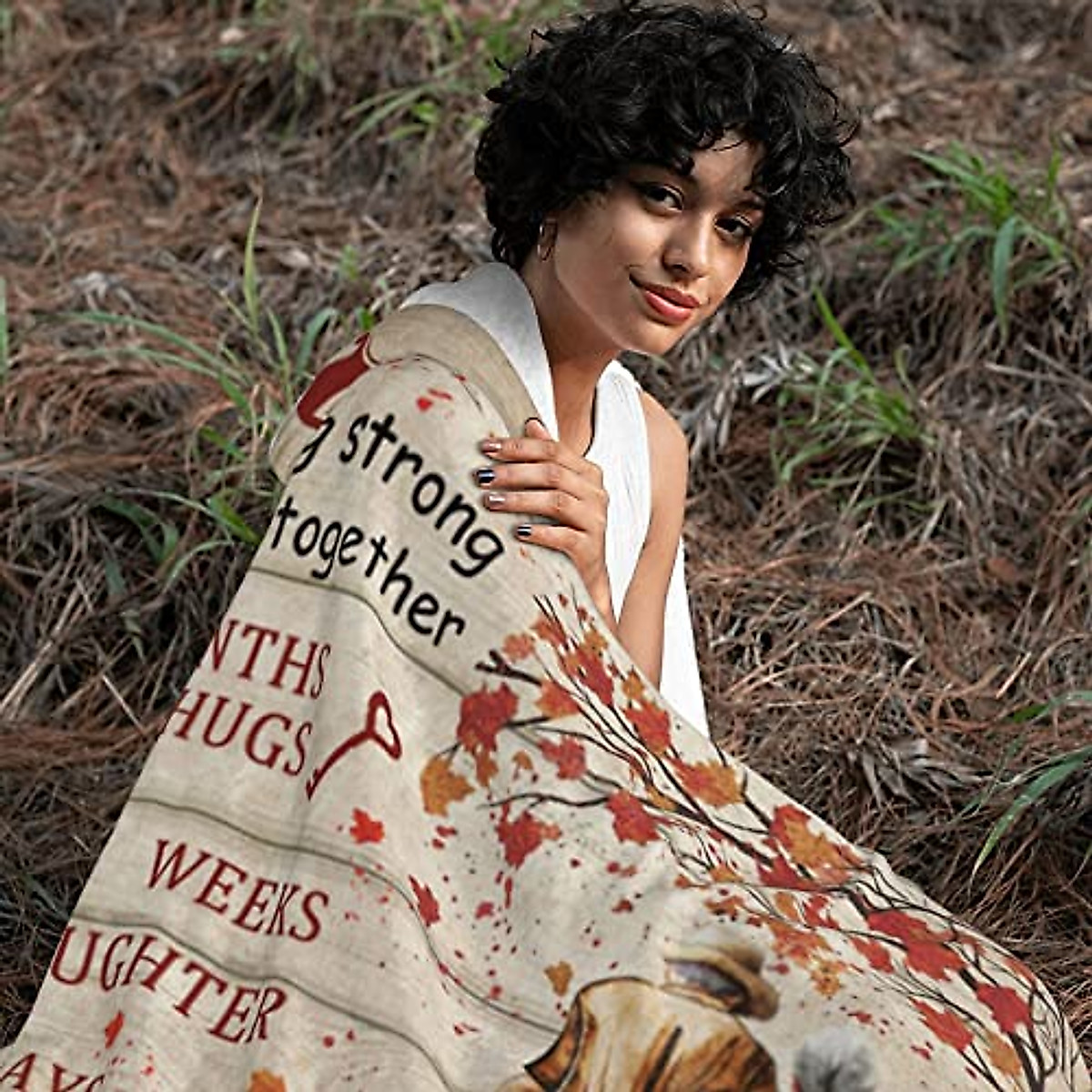 OWL QUEEN Gifts for 15th Anniversary Blanket 15th Wedding Anniversary 15 Years of Marriage Throw Blankets Gift for Husband Wife Couple Gifts for Dad Mom 50"x60"