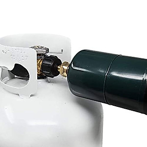 JEASOM Propane Refill Adapter 1 to 20 lb Tank Adapter Universal for Type 1 QCC1 Propane Cylinder and One Pound Throwaway Disposable Bottle