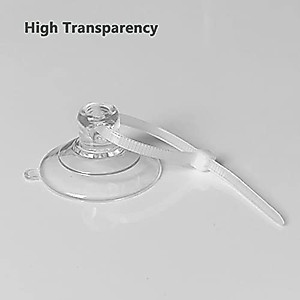 Fuongee Aquarium Suction Cups, Heavy Duty Aquarium Suction Cups with Adjustable Cable Ties, Dia.1.2"/1.8" Optional (1.2")